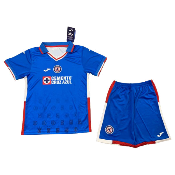 Kids 2022-2023 Cruz Azul Home Soccer Kit - Love Soccer Jerseys