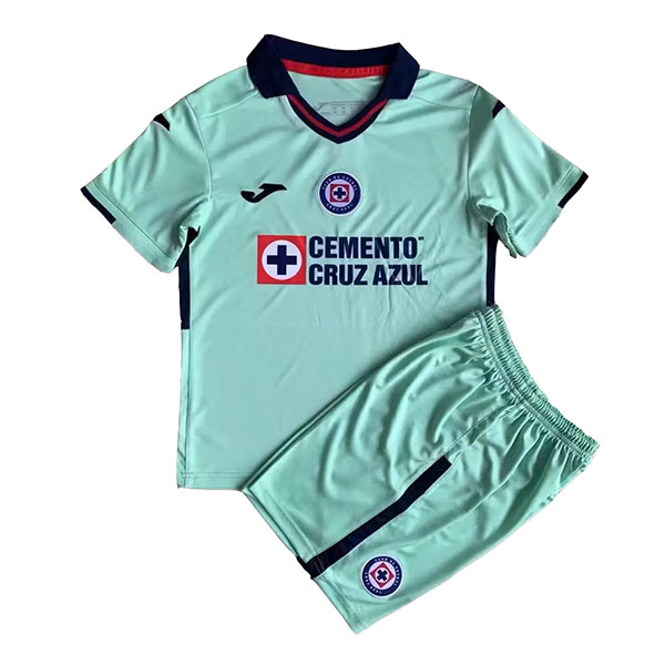Kids 2022-2023 Cruz Azul Goalkeeper Green Soccer Kit - Love Soccer Jerseys